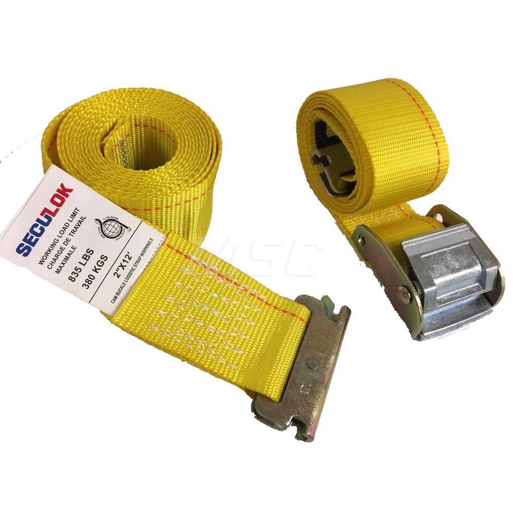 Seculok - Polyester Cam Buckle Strap Tie Down: 12' Long, 2" Wide, 2500 ...