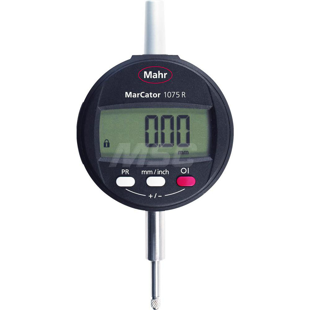 Mahr - High Contrast LCD Electronic Drop Indicator: 1/2" Max, Flat Back ...