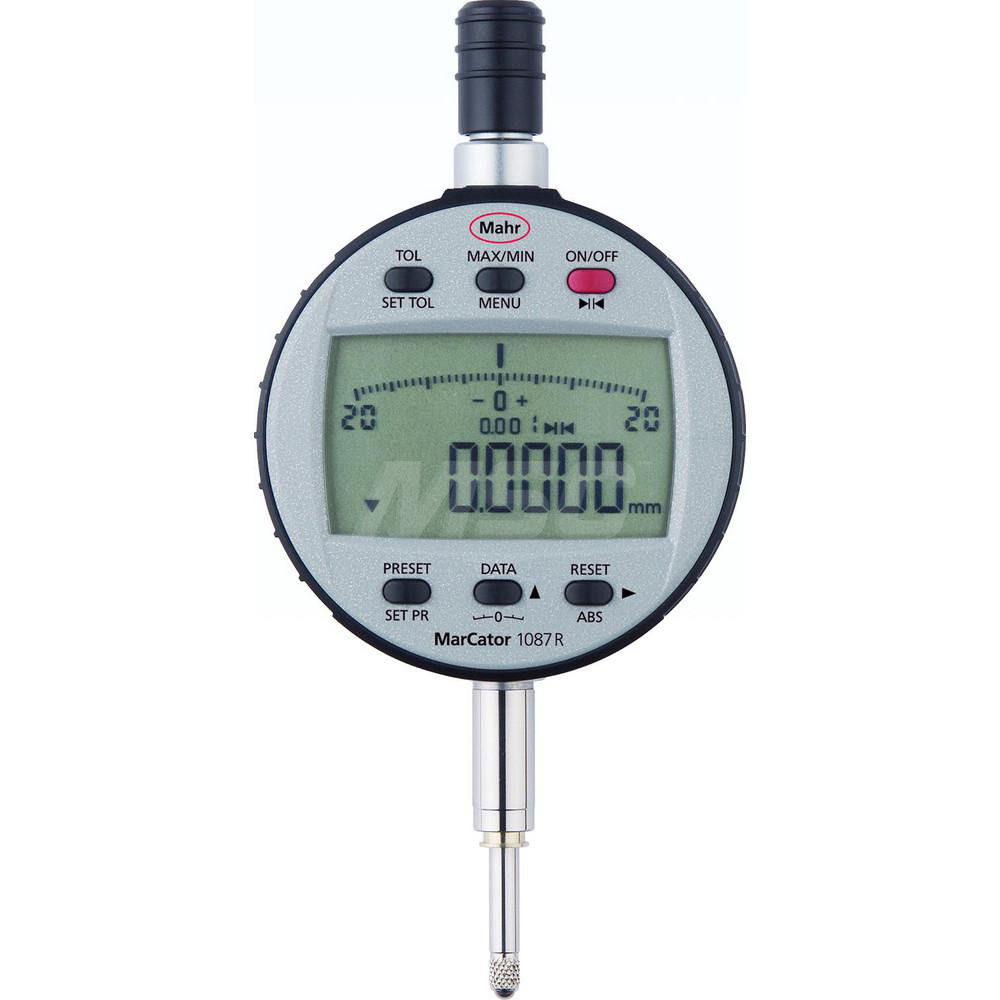 Mahr - High Contrast LCD Electronic Drop Indicator: 1/2" Max, Flat Back ...
