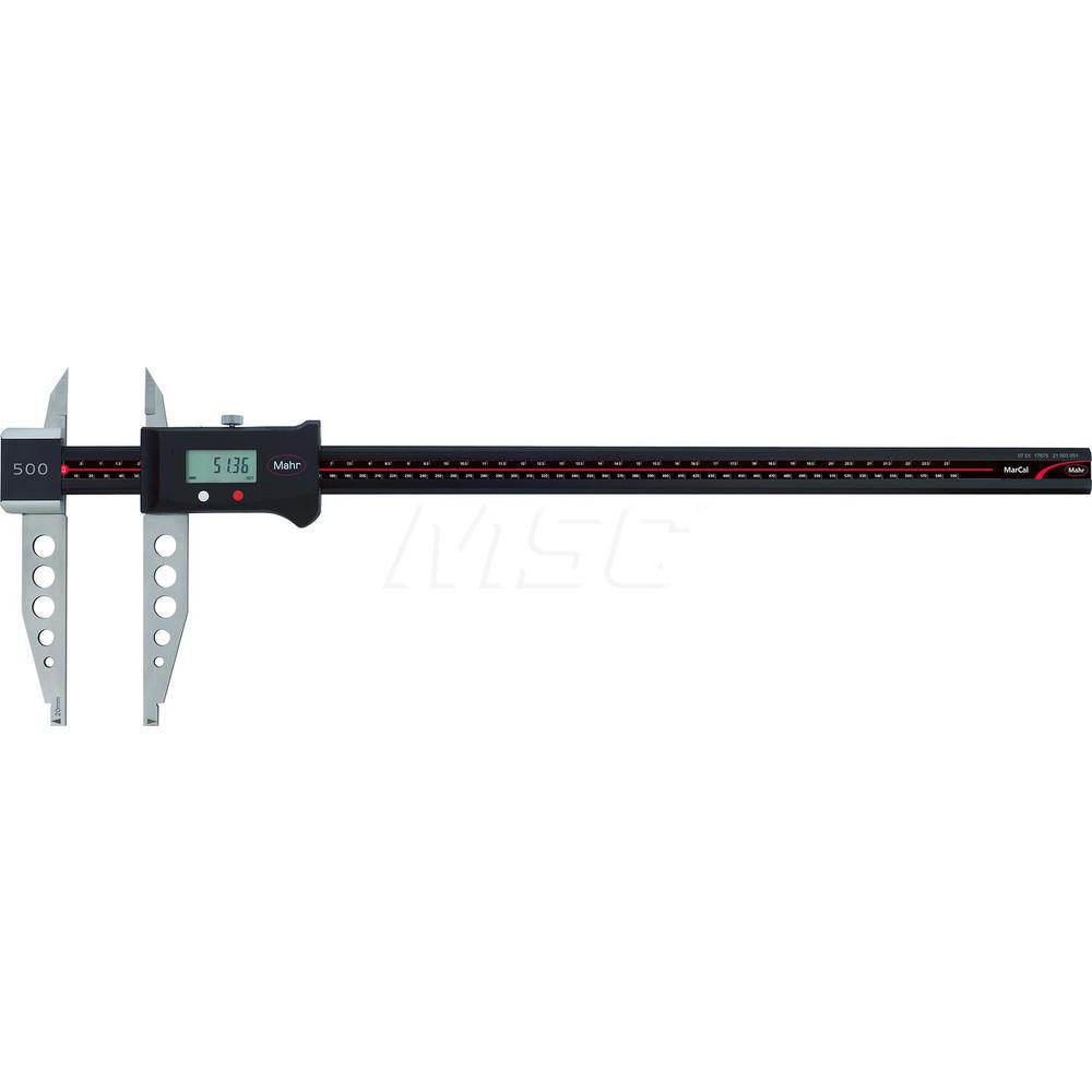 Mahr - Electronic Caliper: 500.00 mm, 20", 0.0100 mm, 0.0005 ...