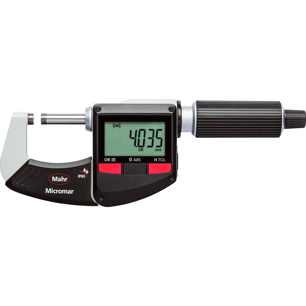 Mahr - Electronic Outside Micrometer: 5 to 6" / 125.00 to 150.00 mm ...