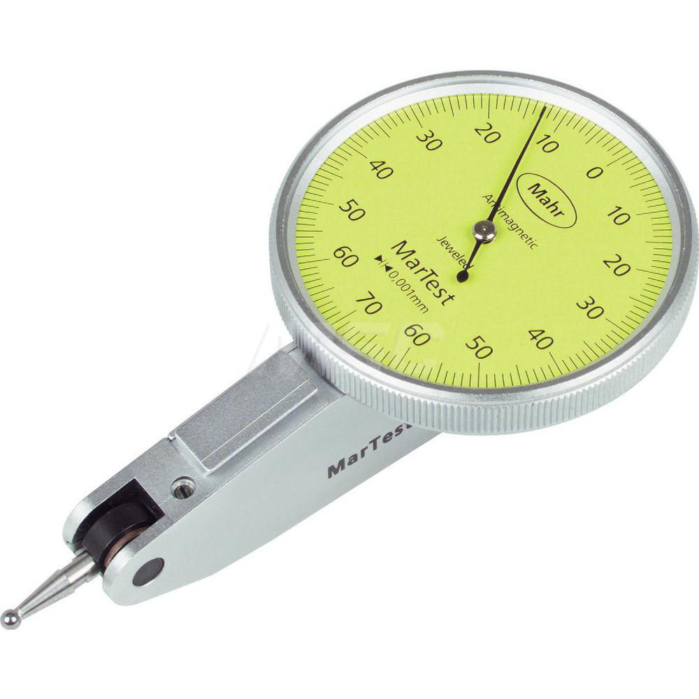 Mahr - Dial Test Indicator: 0.07 mm Max, 70-0-70 Dial Reading, 4.00 ...