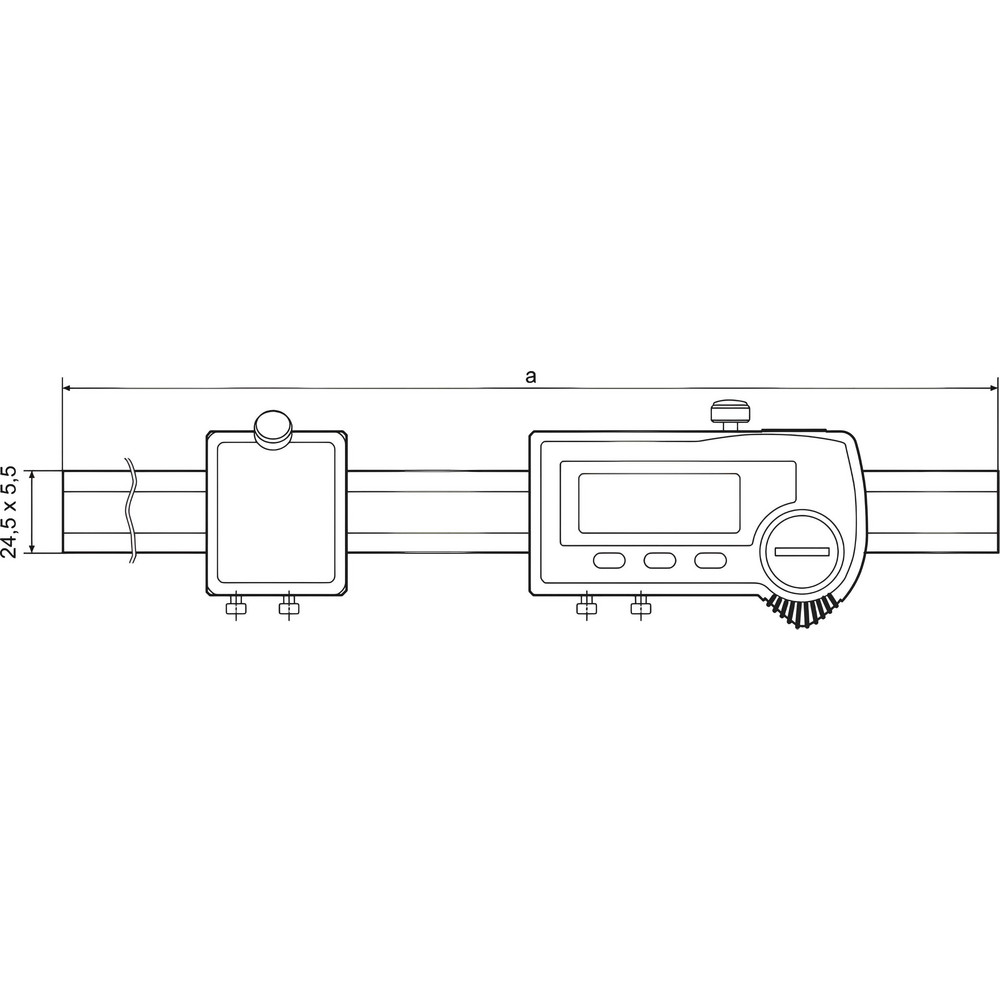 Mahr - Electronic Caliper: 600.00 mm, 24", 0.0100 mm, 0.0005 ...