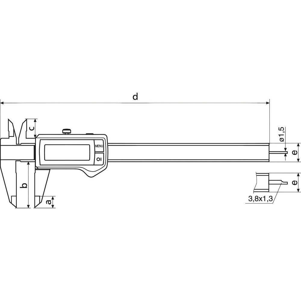 Mahr - Electronic Caliper: 150.00 mm, 6", 0.0100 mm, 0.0005" Resolution ...