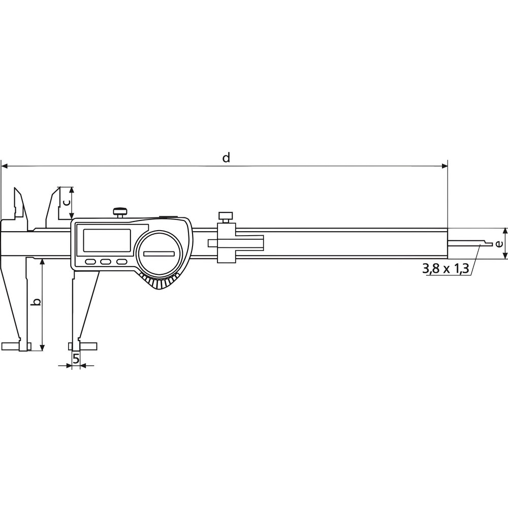 Mahr - Electronic Caliper: 200.00 mm, 8", 0.0100 mm, 0.0005" Resolution ...