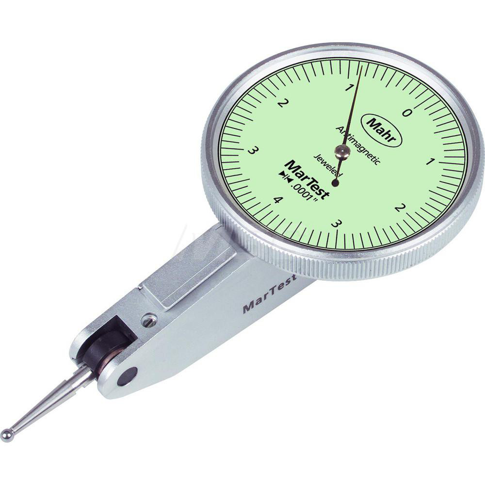 Mahr - Dial Test Indicator: 0.10 mm Max, 4-0-4 Dial Reading | MSC Direct