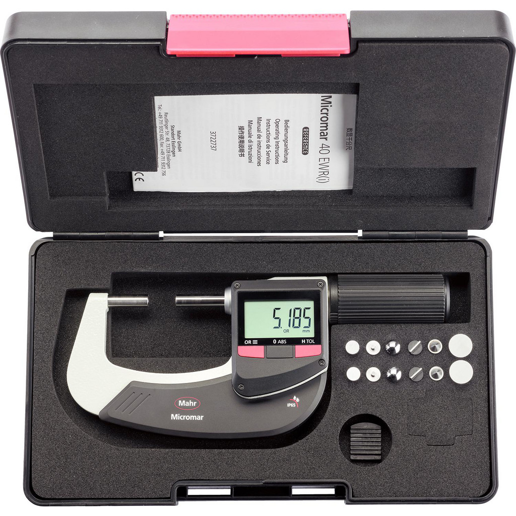 Mahr - Electronic Outside Micrometer: 0 to 1" / 0.00 to 25.00 mm | MSC ...