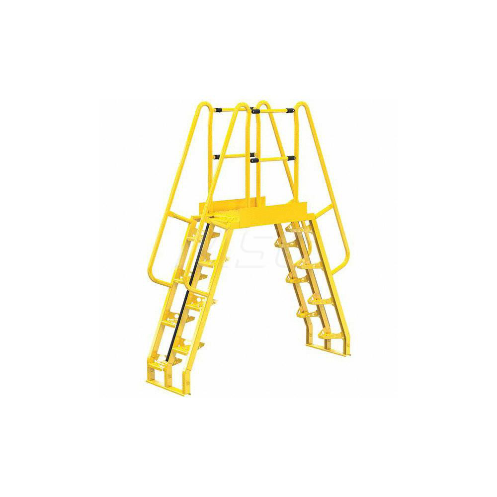 Vestil - 7-Step Steel Crossover Bridge: 20-1/16" Platform Width, 28 ...