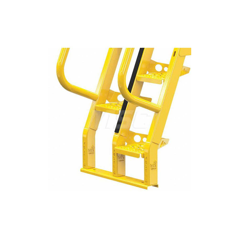 Vestil - 7-Step Steel Crossover Bridge: 20-1/16" Platform Width, 28 ...