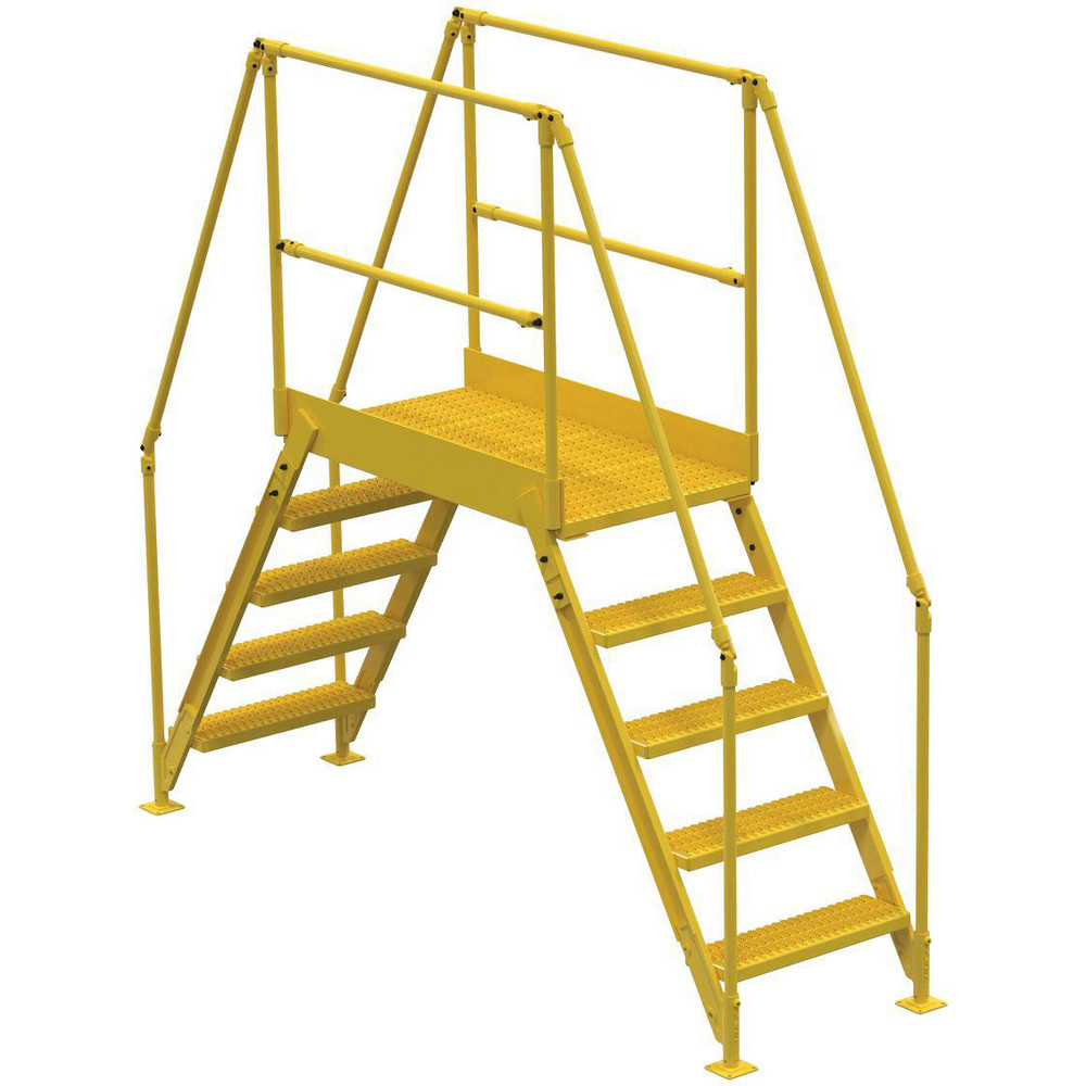 Vestil - 5-Step Steel Crossover Bridge: 500 lb Capacity, 23-1/2 ...