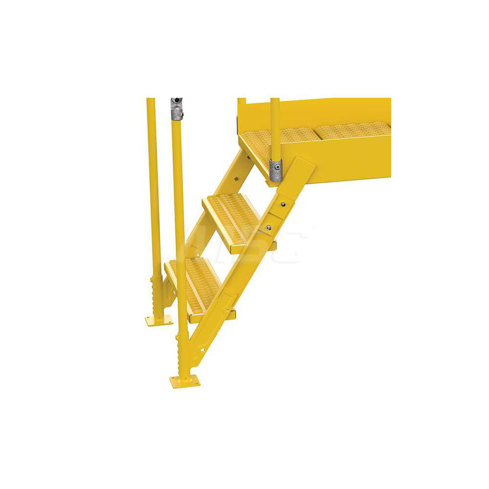 Vestil - 3-Step Steel Crossover Bridge: 500 lb Capacity, 23-1/2 ...