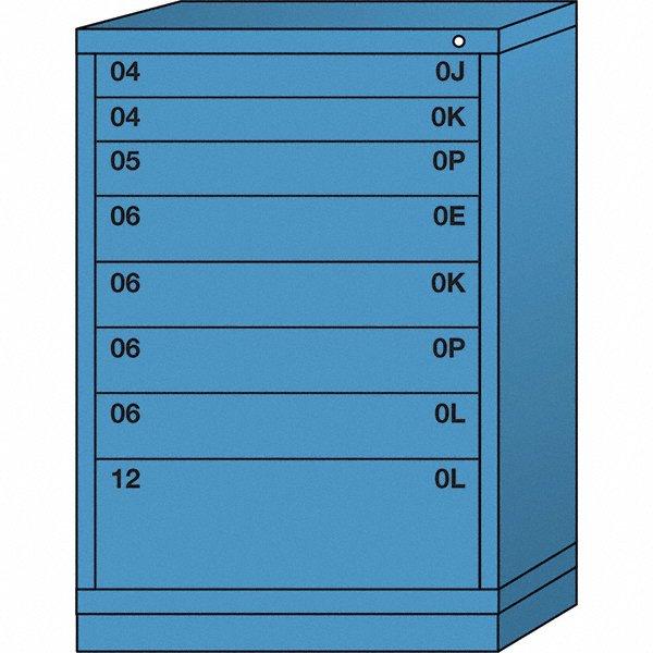 Lyon - Modular Steel Storage Cabinet: 30" Wide, 28-1/4" Deep, 44-1/4 ...