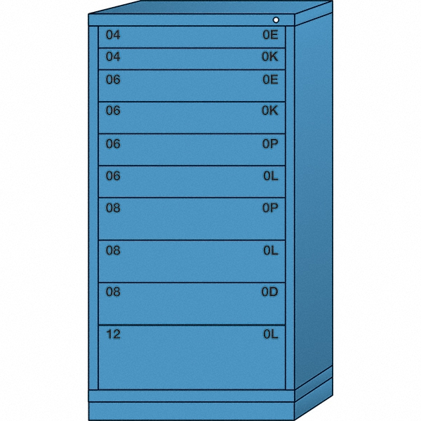 Lyon - Modular Steel Storage Cabinet: 30" Wide, 28-1/4" Deep, 59-1/4 ...