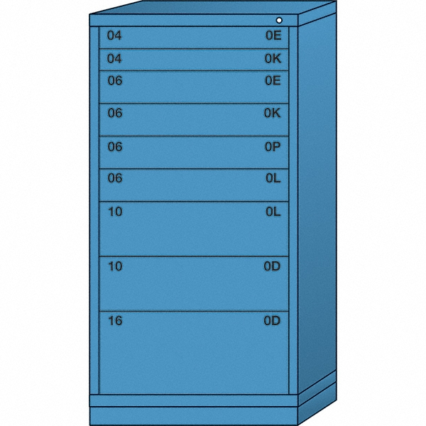 Lyon - Modular Steel Storage Cabinet: 30" Wide, 28-1/4" Deep, 59-1/4 ...