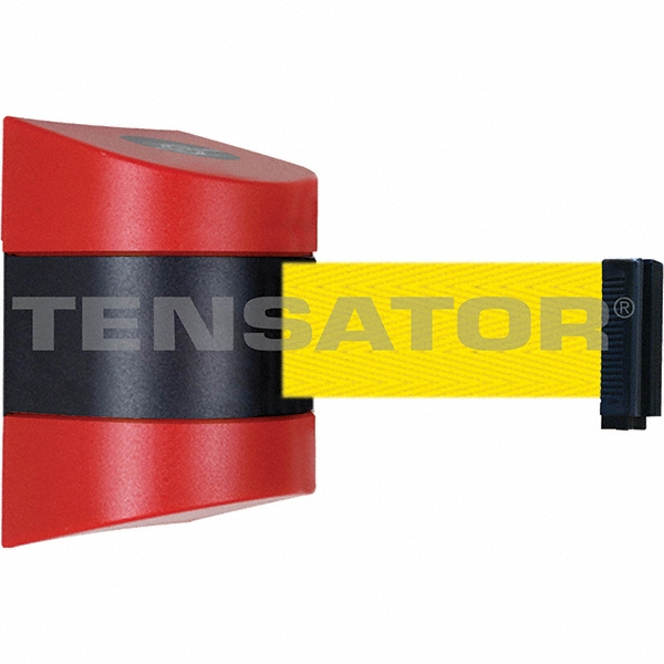 Tensator - Pedestrian Barrier Wall Unit: Plastic, Red, Wall Mount | MSC ...