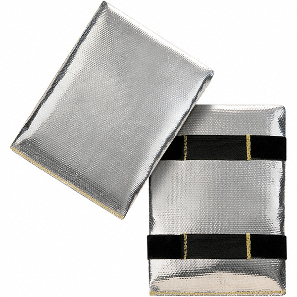 Steiner - High Heat Hand Pad: Silver, Aluminized Fiberglass | MSC Direct