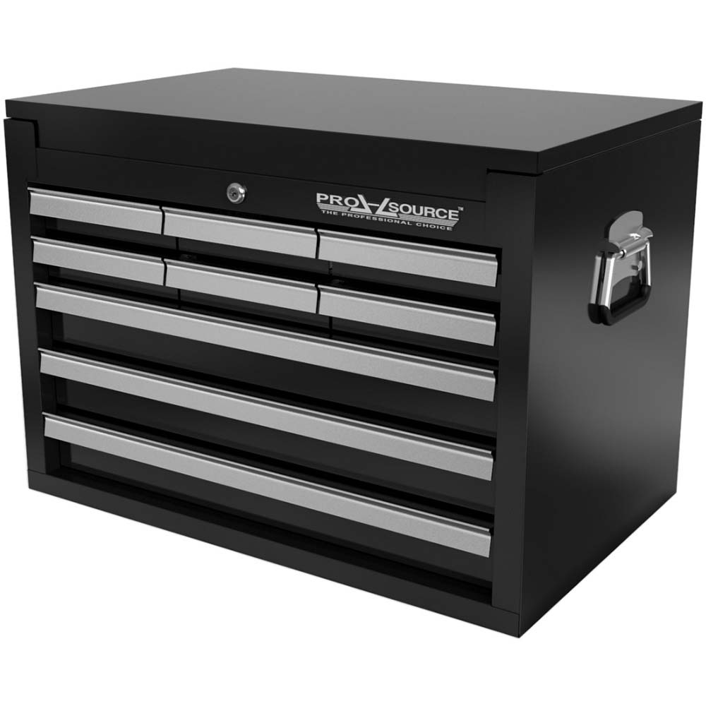PRO-SOURCE - Tool Chest: 9 Drawers, 12-1/2" OAD, 16.31" OAH, 26" OAW ...