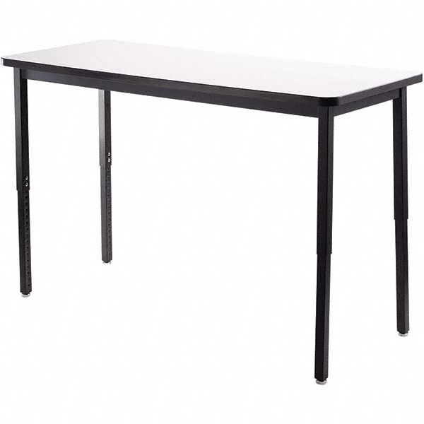 National Public Seating - Utility Table: Black & White Table Top, 60 ...