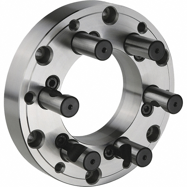 Hertel - Lathe Chuck Adapter Back Plate: 8" Chuck, for Plain Back Self ...