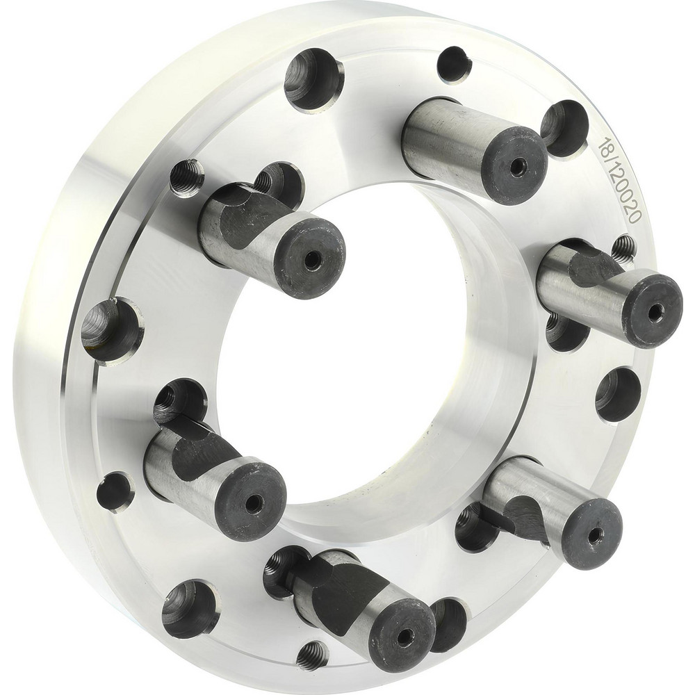 Hertel - Lathe Chuck Adapter Back Plate: 8" Chuck, for Plain Back Self ...