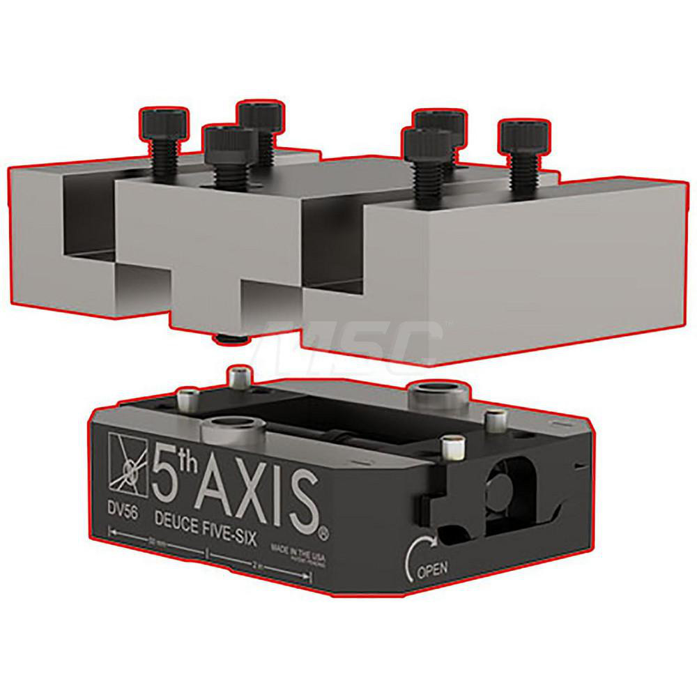 5th Axis - Machine Vise: Double-Station, 125.70 mm Jaw Width, 1 - 75.9 ...