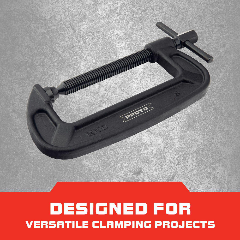 Proto - C-Clamps: Clamp Type: C-Clamps; Body Material: Steel; Anvil ...