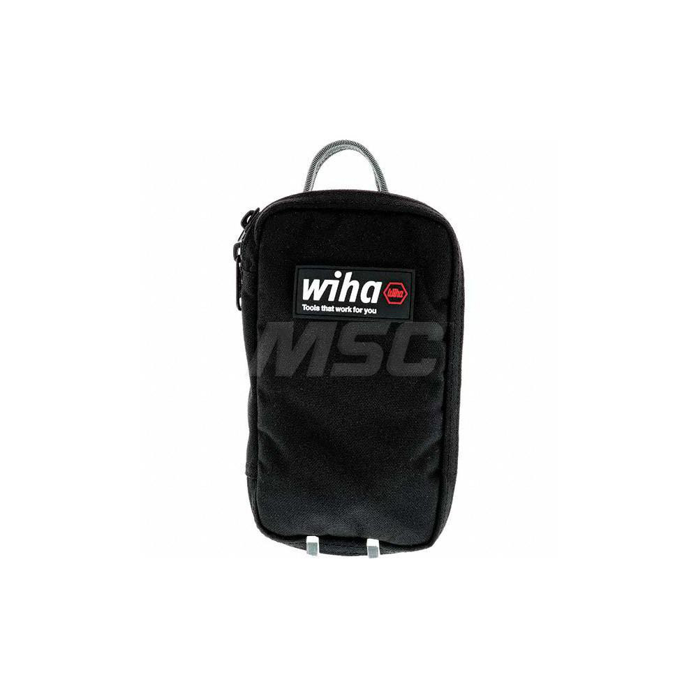 Wiha - Zippered Pouch: 16 Pockets, Black | MSC Direct