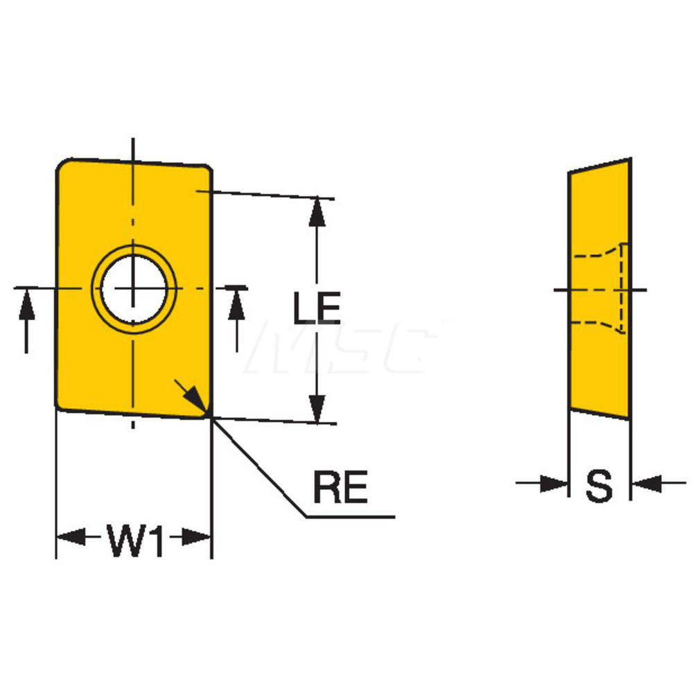 Sandvik Coromant - Milling Insert: ANSI APMT 16 04 08-M 4340, ISO APMT ...