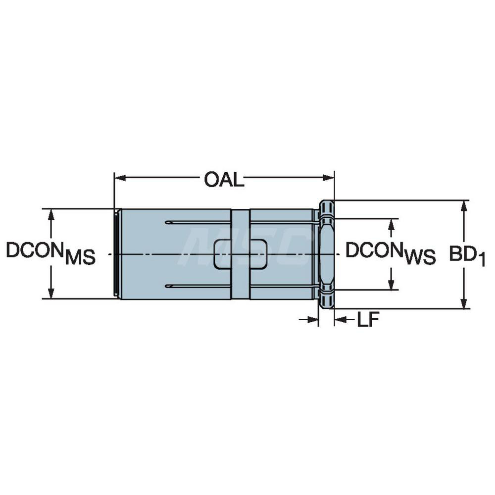 Sandvik Coromant - Hydraulic Chuck Sleeve: 20.00 mm ID, 25.00 mm OD, 30 ...