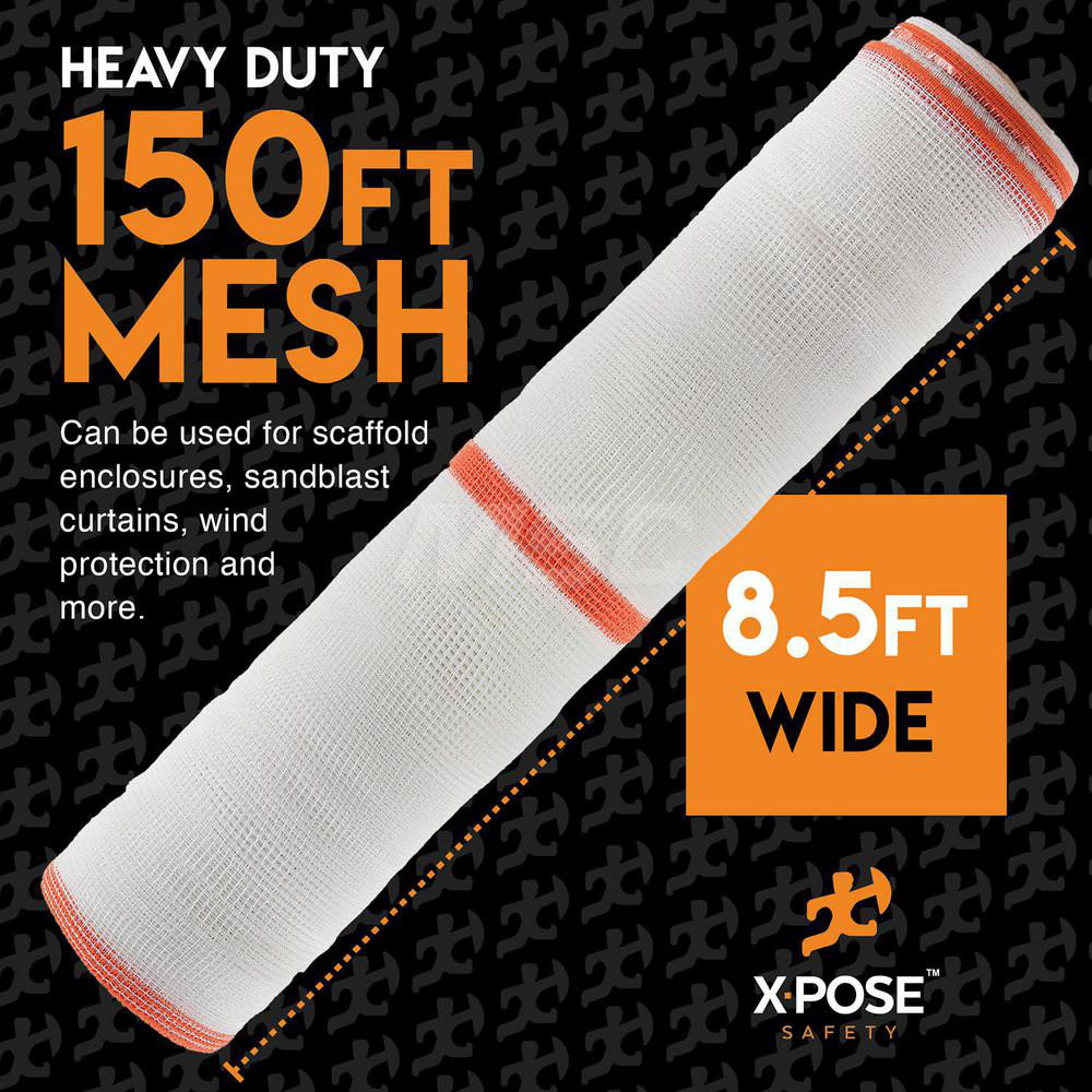 Xpose Safety - 8'6" x 1/4" x 150' Heavy-Duty Fire-Retardant Multi ...