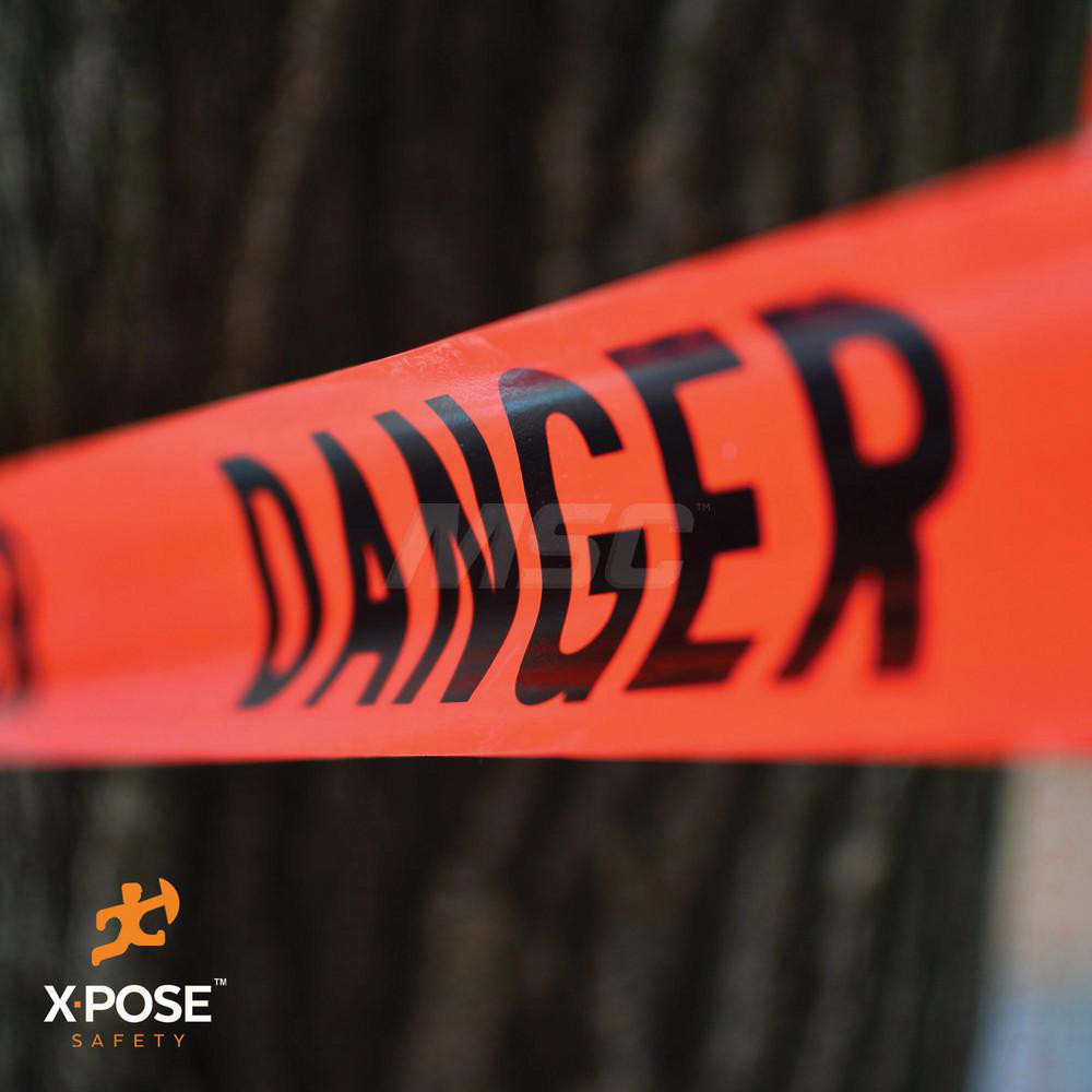 Xpose Safety - Barricade Tape: Red, Message:" Danger Tape", 1000.00 ...