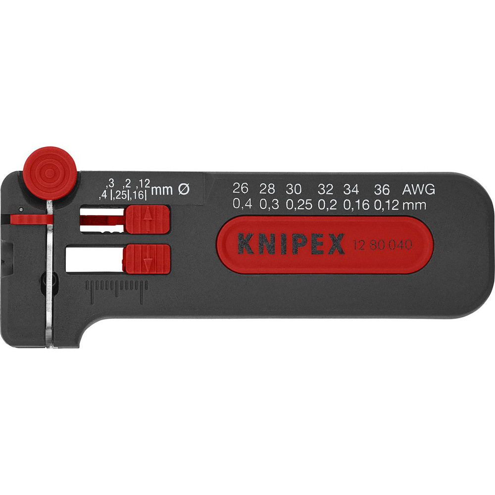 Knipex - Wire & Cable Strippers: Maximum Capacity: 0.12 to 0.4 mm; Type ...