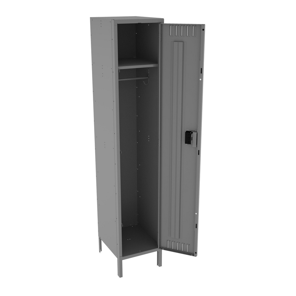 Tennsco - 15X18X78" MED GRY LOUVERED WARDOBE LOCKER | MSC Direct