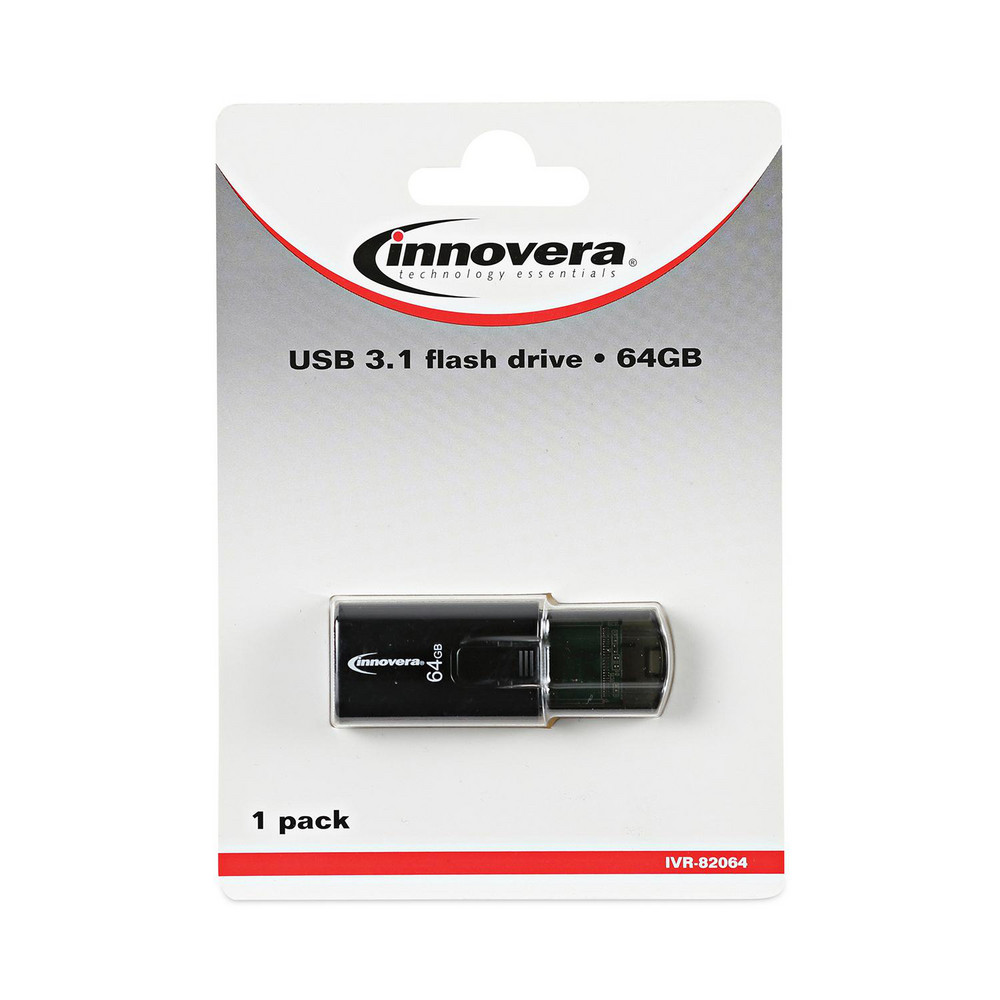 innovera - Office Machine Supplies: Flash Drive, Black | MSC Direct