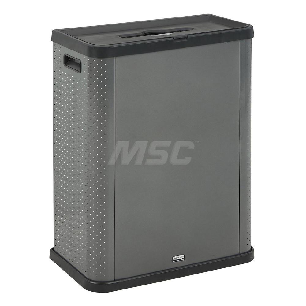 Rubbermaid - Trash Can: 23 gal, Rectangle, Gray | MSC Direct