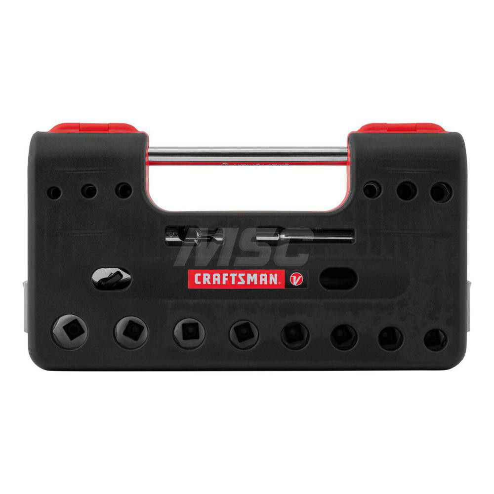 Craftsman V-Series - Socket Set: 18 Pc, 3/8" Drive | MSC Direct