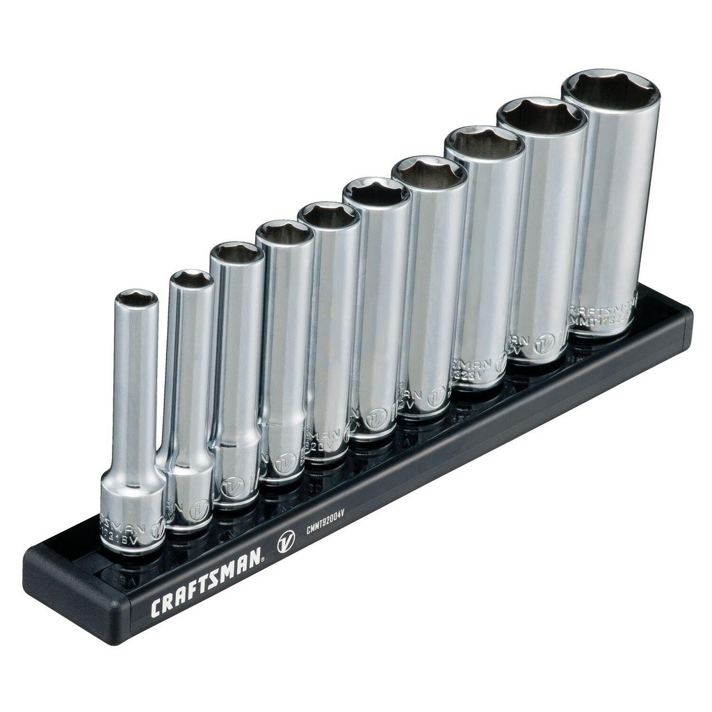 Craftsman V-Series - Socket Set: Deep, 10 Pc, 1/4" Drive | MSC Direct