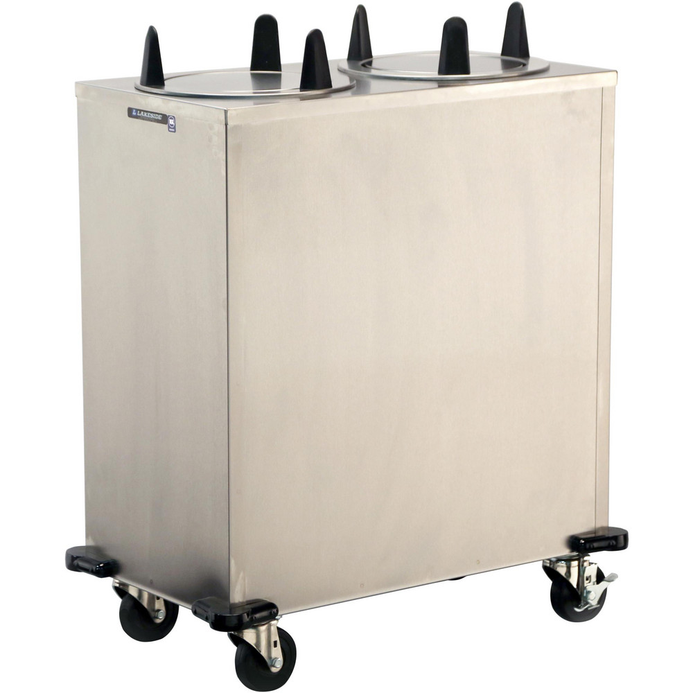 Lakeside - Plate Dispenser Utility Cart: 37" Long, 21" Wide, Stainless ...