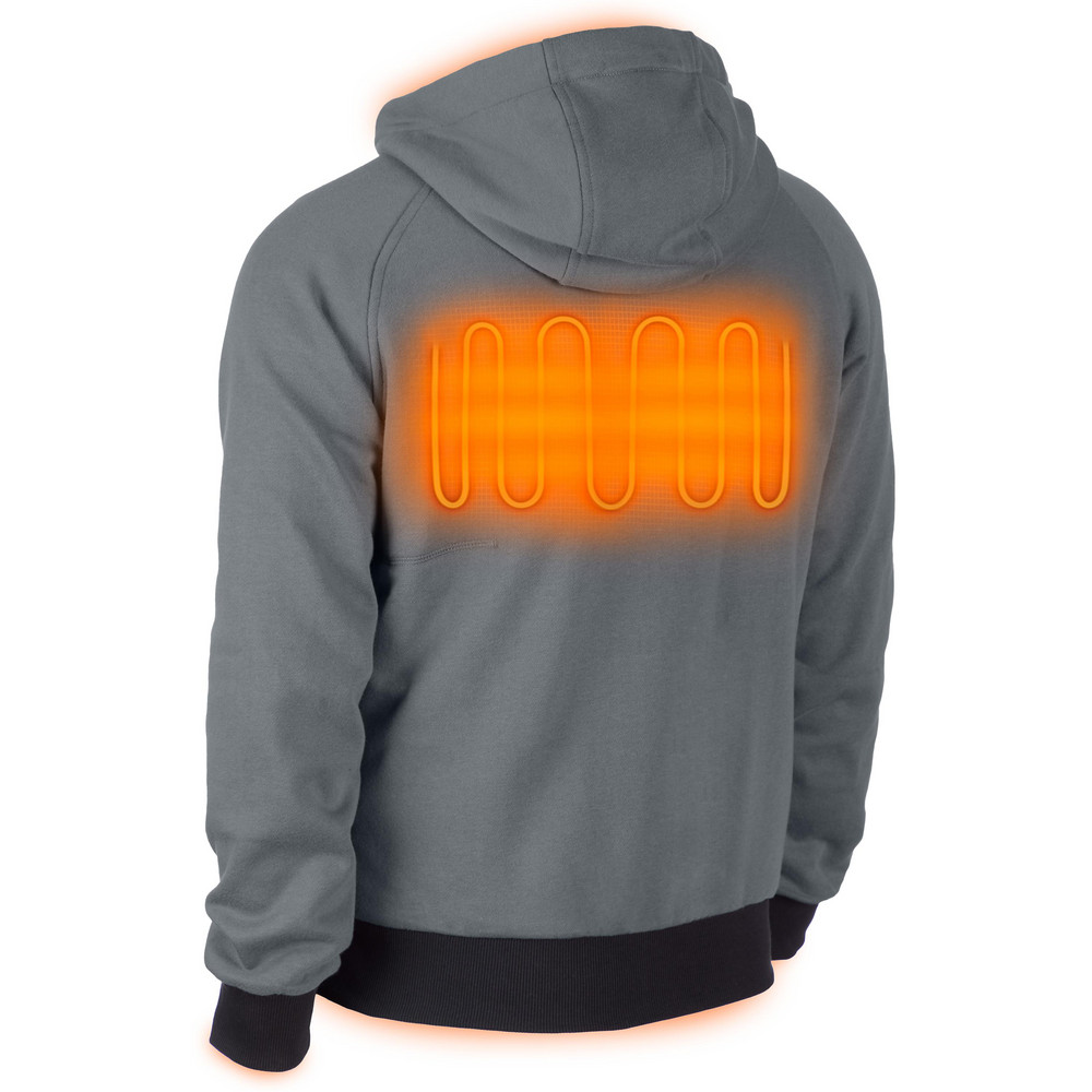 Milwaukee Tool - Heated Sweatshirt: Size 3X-Large, Polyester, Zipper ...