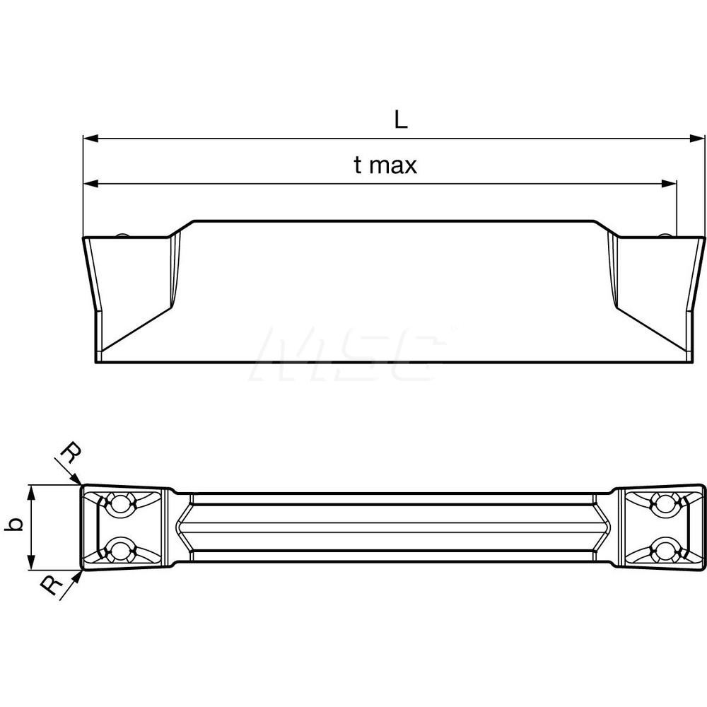 Guhring - Cut-Off Insert: GZ2220300020PM01R08, Carbide | MSC Direct