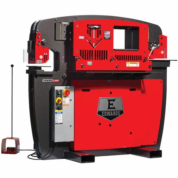 Edwards Manufacturing - Ironworker: 9-3/4" Throat Depth, 65 Ton Punch ...