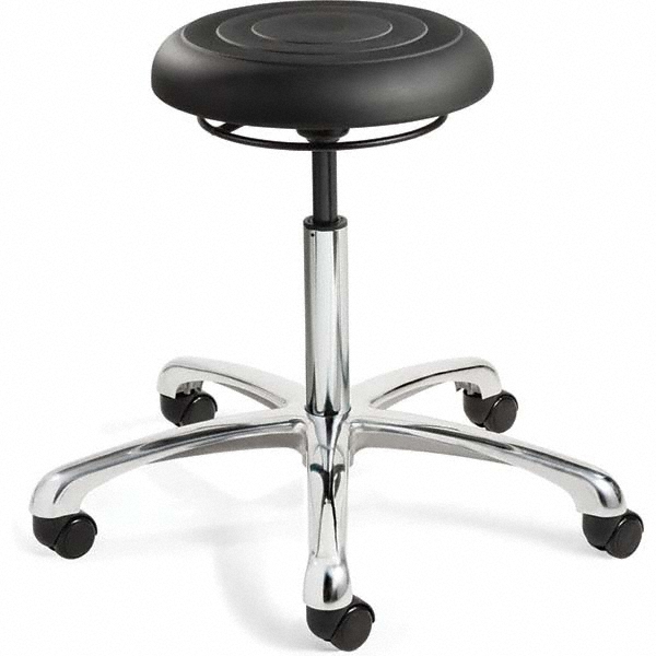 Bevco - Adjustable Backless Stool: Polyurethane, 25" Seat Width, 25 ...