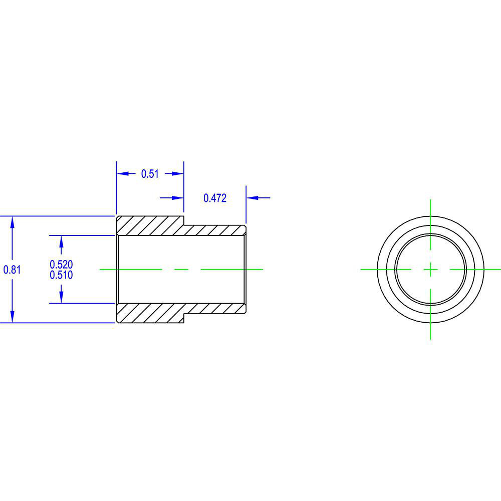 Brewer Machine & Gear Co. - Idler Shaft Shoulder Adapters: Minimum Bore ...