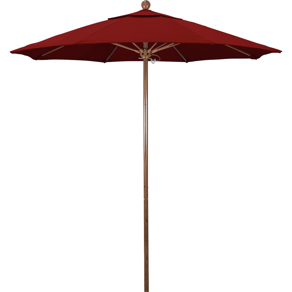 California Umbrella - Patio Umbrella: 90" Dia, 8' High, Pacifica, Red ...