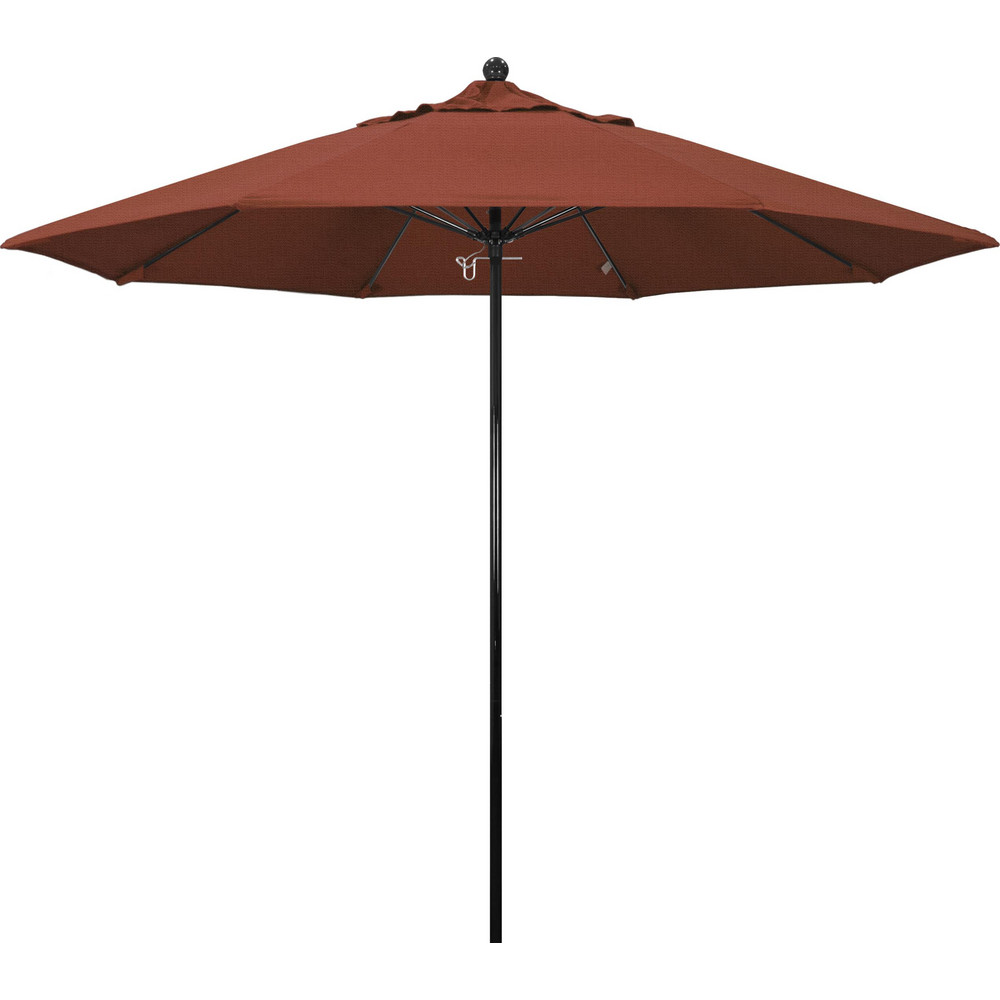 California Umbrella - Patio Umbrellas; Fabric Color: Terracotta; Frame ...