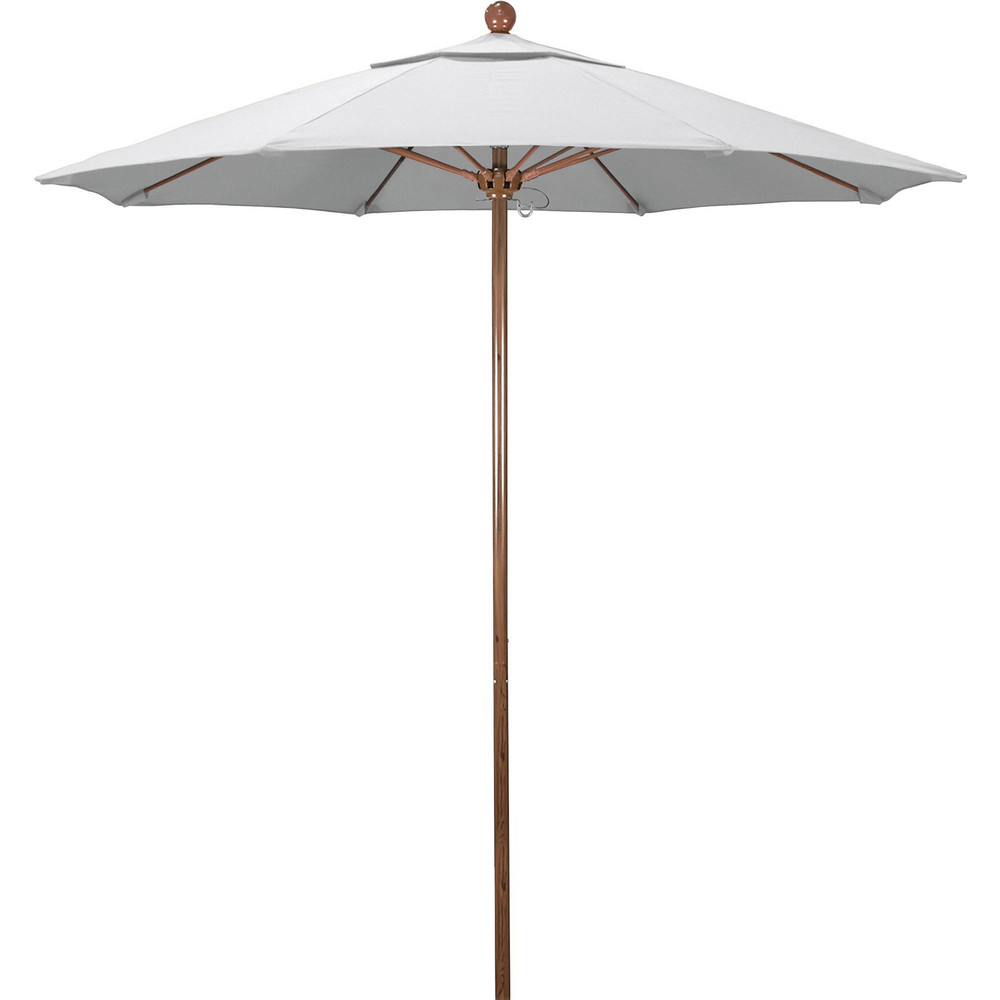 California Umbrella - Patio Umbrella: 90" Dia, 8' High, Olefin, White ...