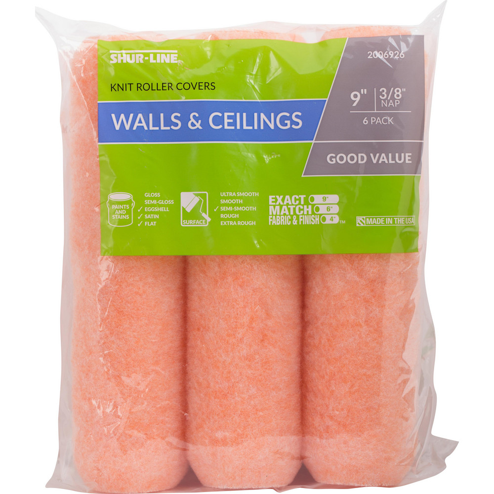 Shur-Line - Paint Roller Cover: 3/8" Nap | MSC Direct