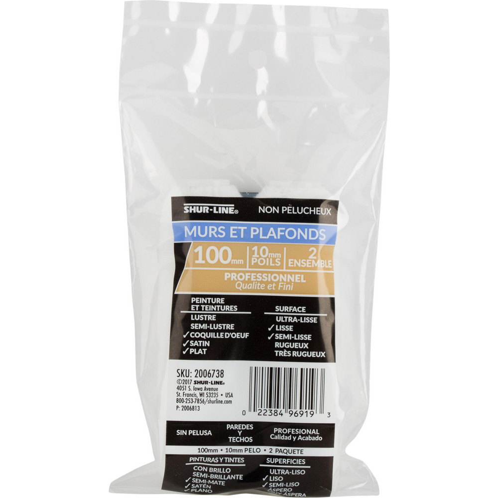 Shur-Line - Paint Roller Cover: 3/8" Nap | MSC Direct