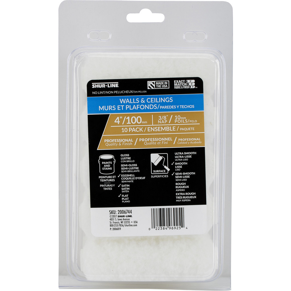 Shur-Line - Paint Roller Cover: 3/8" Nap | MSC Direct