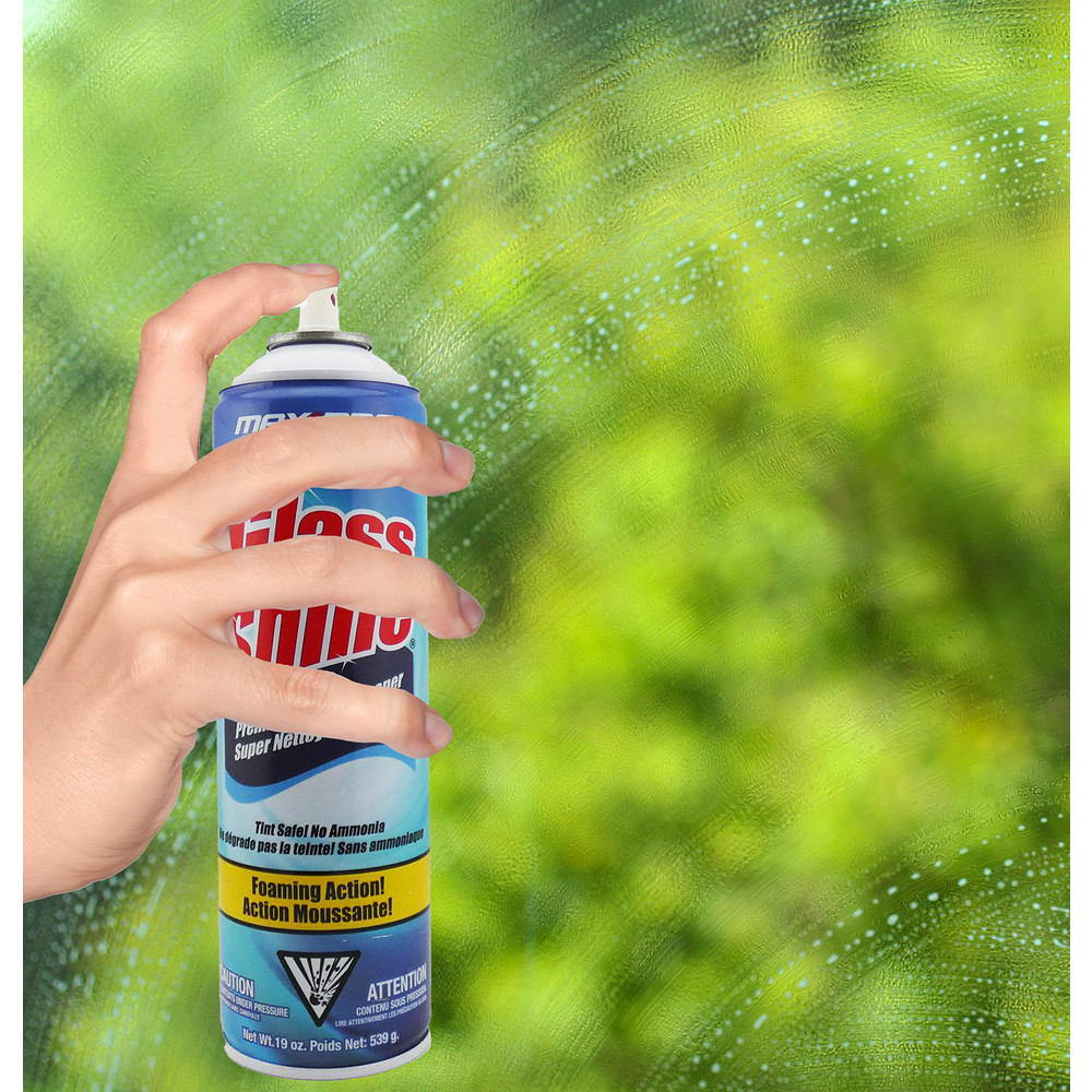 Glass Shine - Glass Cleaners: Form: Liquid; Container Type: Aerosol Can ...